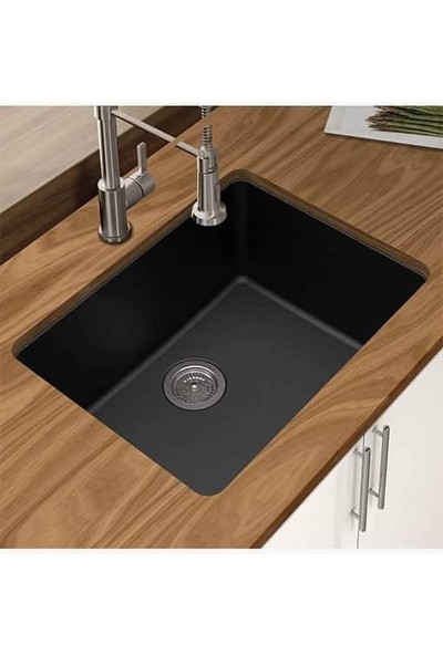 Nokta Design Tezgah Altı Siyah Granit Eviye 49CM x 39 cm Nokta Design Tezgah Altı Siyah Granit Eviye 49CM x 39 cm