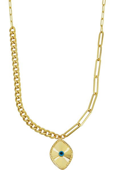 Barika Jewelry Barika Kadın Aynalı Altın Kolye