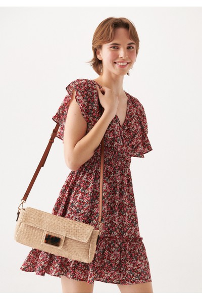 Hasır Çapraz Çantası