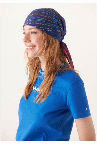 Mavi Maviterranean Desenli Bandana