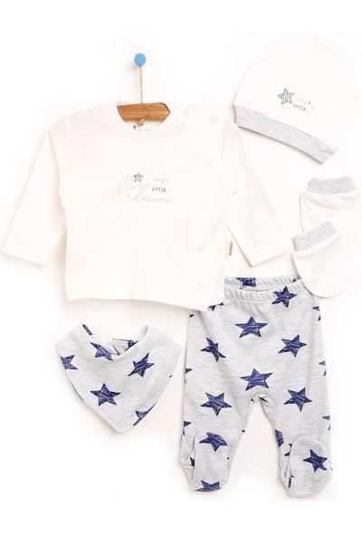 Bebbek Yenidoğan Erkek Bebek 5li Askılı Hastane Çıkışı