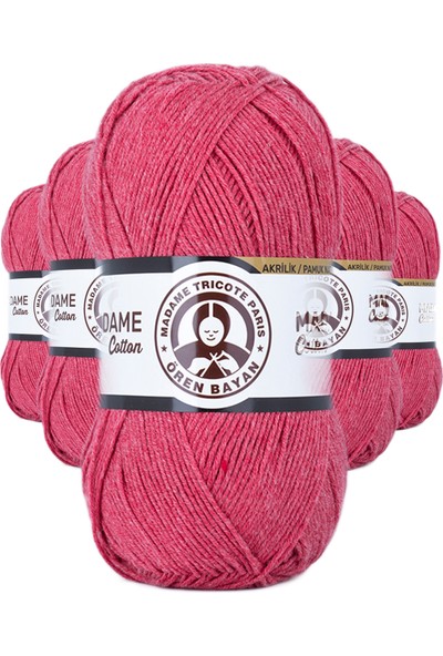 BYR 5 Adet Madame Cotton El Örgü Ipi Yünü 100 gr 048 Açık Kırmızı BYR 5 Adet Madame Cotton El Örgü Ipi Yünü 100 gr 048 Açık Kırmızı