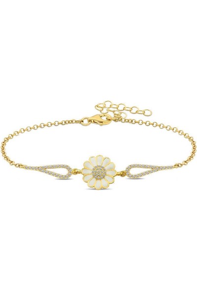 Gumush ​gümüş Gold Papatya Bileklik