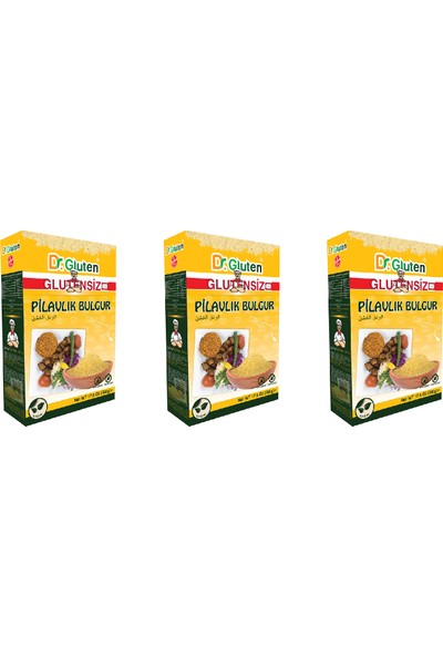 Dr. Gluten Pilavlık Bulgur 500 Gram ( Glutensiz ) 3 Lü Set Dr. Gluten Pilavlık Bulgur 500 Gram ( Glutensiz ) 3 Lü Set