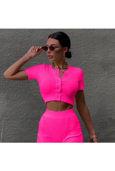 Flamingo Fitilli Şort Takım