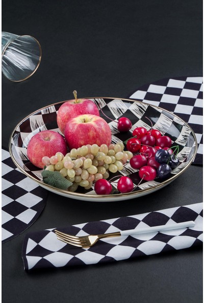 Qualita King Emaye Servis Tabak - 32 cm Qualita King Emaye Servis Tabak - 32 cm