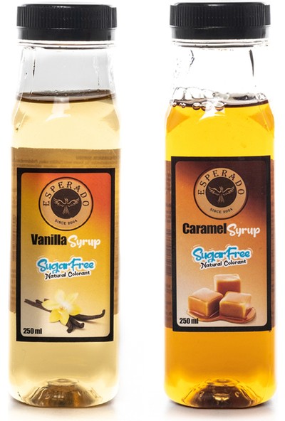 Esperado - Kahve Şurup SETİ-VANİLYA*KARAMEL-ŞEKERSİZ-ZERO-250 ml x 2