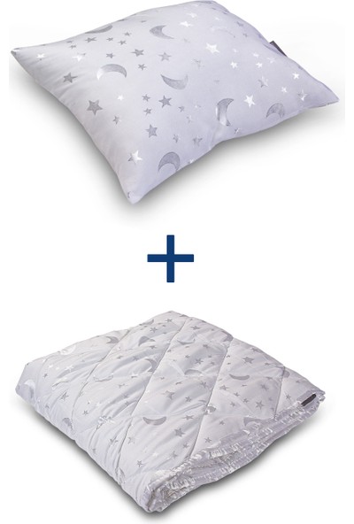 Homedius Ay Yıldız Desenli Bebek Yorgan Seti Homedius Ay Yıldız Desenli Bebek Yorgan Seti