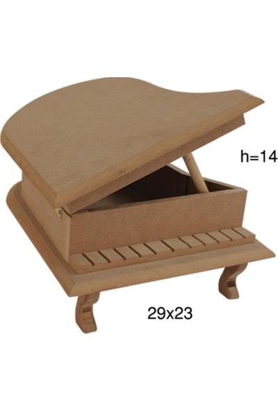 Alife KU312 Piyano Kutu, Boyasız Ham Ahşap Mdf Kutu Alife KU312 Piyano Kutu, Boyasız Ham Ahşap Mdf Kutu