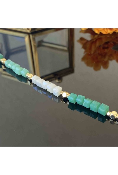 Aksesuarr Çarşısı Aksesuar Çarşısı Mavi ve Beyaz Kristal Taşlı Halhal Aksesuarr Çarşısı Aksesuar Çarşısı Mavi ve Beyaz Kristal Taşlı Halhal