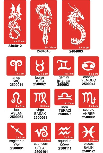 Strong Art Spray Tattoo ve Hint Kınası Şablonları Strong Art Spray Tattoo ve Hint Kınası Şablonları