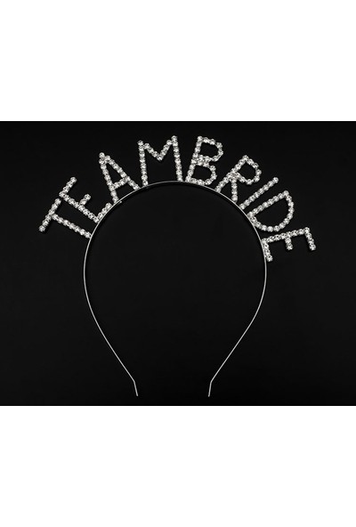 Strong Art Kristal Taşlı Gümüş Renk Team Bride Gelin Tacı Strong Art Kristal Taşlı Gümüş Renk Team Bride Gelin Tacı