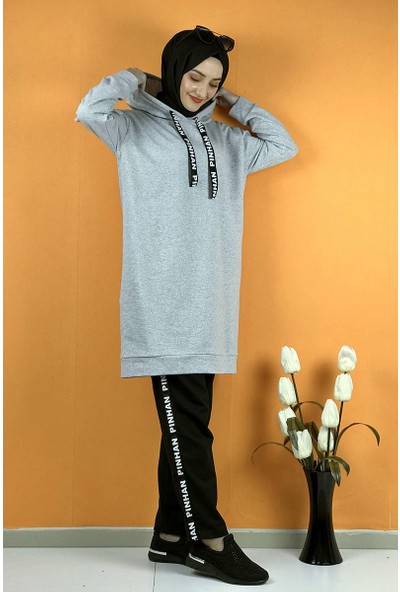 Sinelay Moda Çizgi Ikili Eşofman Takım Gri Sinelay Moda Çizgi Ikili Eşofman Takım Gri