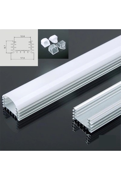 Çubuk Bar LED Alüminyum Profil Boş Kasa 75 cm ( LED Hariç)