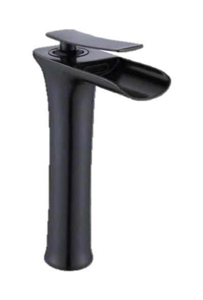 Gürol Dekoratif Siyah Çanak Lavabo Bataryası