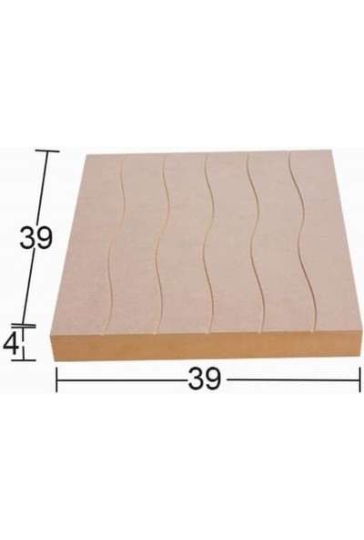 Alife PA190 Küçük Dalgalı Şase Pano Boyasız Mdf Pano