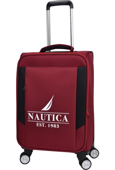 Nautica Kumaş Kabin Boy Valiz Bordo