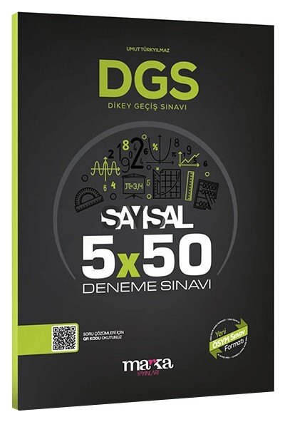 Marka Yayınları DGS Sayısal 5X50 Deneme Sınavı Tamamı Pdf Çözümlü Açıklanan Yeni Müfredat (Ciltli) Marka Yayınları DGS Sayısal 5X50 Deneme Sınavı Tamamı Pdf Çözümlü Açıklanan Yeni Müfredat (Ciltli)