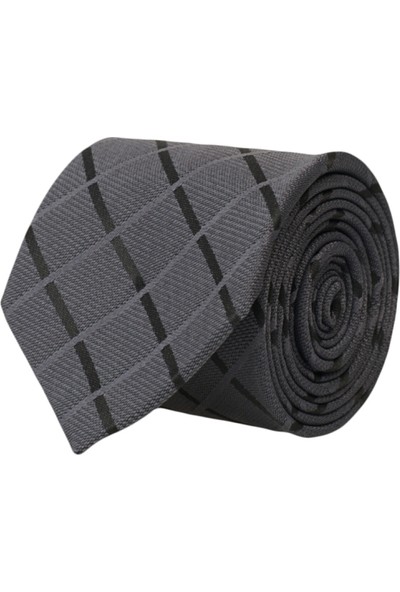 Altınyıldız Classics Erkek Siyah Düz Siyah Klasik Kravat
