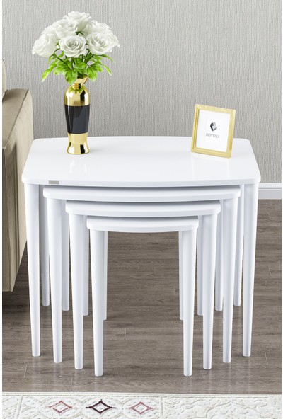 Rovena Mira Serisi Mdf 1.sınıf 4lü Zigon Sehpa Takımı