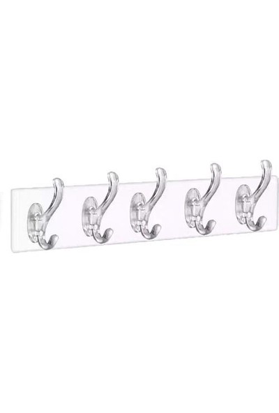 Kumpazar Silikon 5'li Askılık Kapı Arkası Mutfak Duvar Banyo Kendinden Yapışkanlı Güçlü Kumpazar Silikon 5'li Askılık Kapı Arkası Mutfak Duvar Banyo Kendinden Yapışkanlı Güçlü