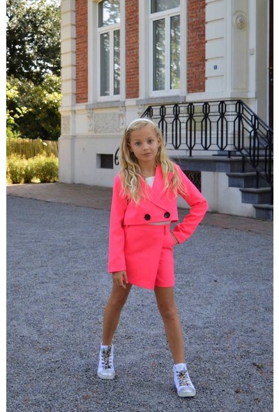 Hersey Bebek Kız Çocuk Alt Üst Takım 4 Parça Ceket&şortetek&bluz&taç Hersey Bebek Kız Çocuk Alt Üst Takım 4 Parça Ceket&şortetek&bluz&taç
