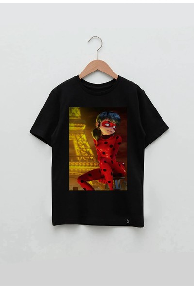 Darkia Kids Uğur Böceği Tasarım Baskılı Unisex Çocuk Tişört