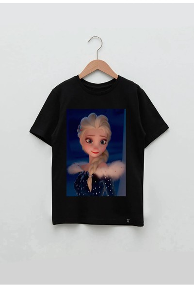 Darkia Kids Elsa Tasarım Baskılı Unisex Çocuk Tişört