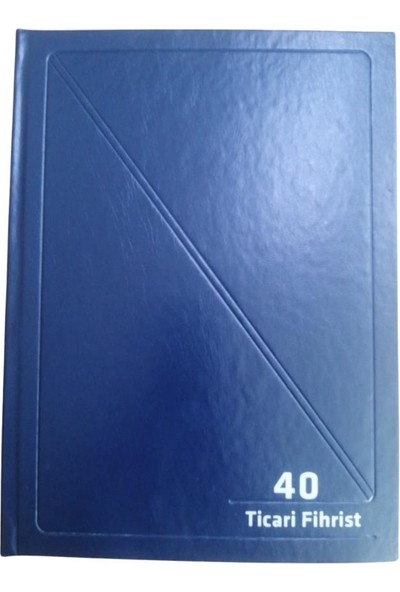 Artlantis Fihrist Ticari 40'lı 16X23 Lacivert Cilt Bezli 1 Adet Artlantis Ticari Firhist Lacivert 16X23 Artlantis Fihrist Ticari 40'lı 16X23 Lacivert Cilt Bezli 1 Adet Artlantis Ticari Firhist Lacivert 16X23