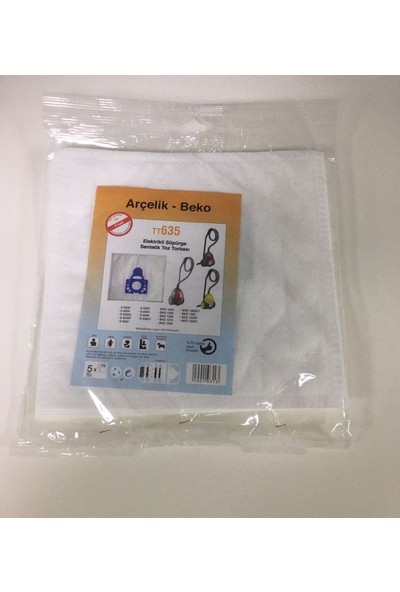 Meysan Menteşe Arçelik-Beko TT635 5'li Süpürge Toz Torbası Meysan Menteşe Arçelik-Beko TT635 5'li Süpürge Toz Torbası