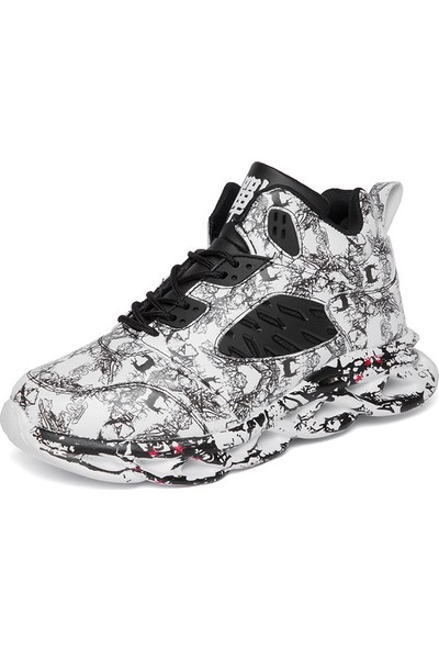 TK Erkek Ayakkabıları Grafiti Örgü Günlük Koşu Spor Ayakkabıları   (Yurt Dışından)