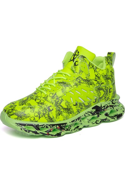 TK Erkek Ayakkabıları Grafiti Örgü Günlük Koşu Spor Ayakkabıları   (Yurt Dışından)