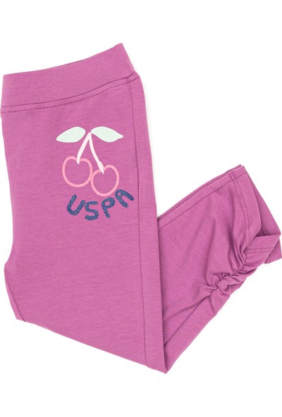 U.S. Polo Assn. Kız Çocuk Menekşe Örme Pantolon 50249097-VR037