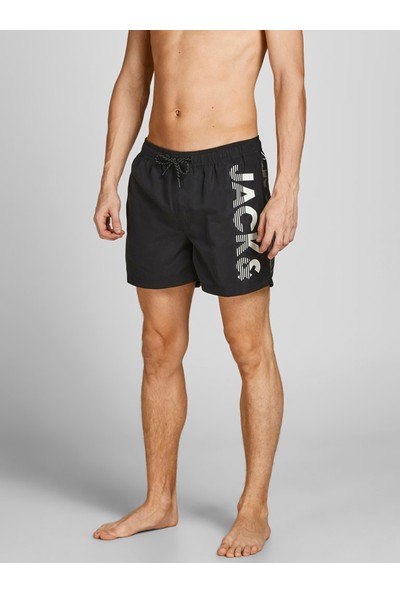 Jack & Jones Siyah Erkek Deniz Şortu 12203826Y