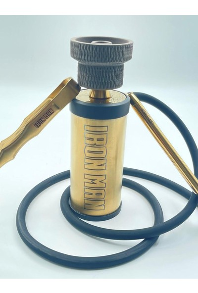 Mr Eds Mr.eds E50 Iron Man Titanyum Gold Nargile Takımı Mr Eds Mr.eds E50 Iron Man Titanyum Gold Nargile Takımı