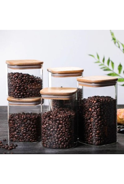 Sophia Borosilikat Cam Kavanoz Seti