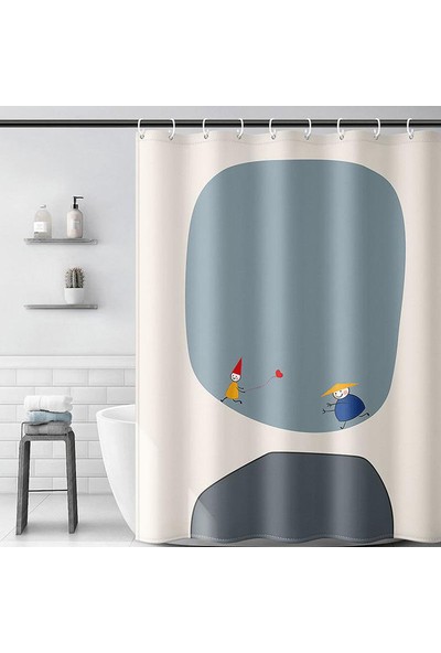 Yilegou Kancalı Su Geçirmez Duş Perdesi (Yurt Dışından)