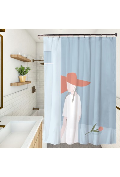 Yilegou Kancalı Su Geçirmez Duş Perdesi (Yurt Dışından)