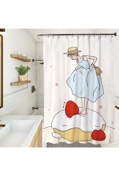 Yilegou Kancalı Su Geçirmez Duş Perdesi (Yurt Dışından)