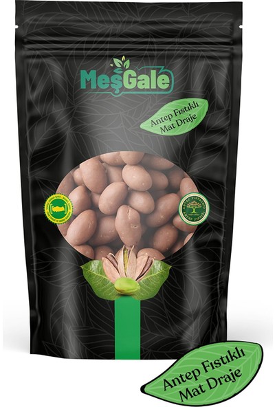 MeşGale Çikolata Kaplamalı Fıstık (Draje) Mat 500GR. MeşGale Çikolata Kaplamalı Fıstık (Draje) Mat 500GR.