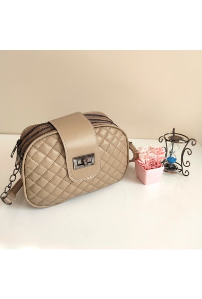 Mizar Ayakkabı Çanta Üç Bölmeli Çapraz Askılı Omuz Çantası