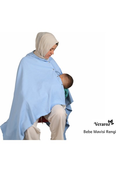 Veraroz Çok Amaçlı 12in 1 Emzirme Önlüğü Hamile Kıyafeti Panço
