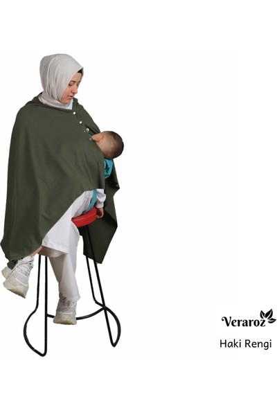 Veraroz Çok Amaçlı 12in 1 Emzirme Önlüğü Hamile Kıyafeti Panço