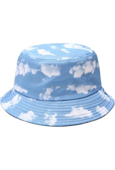 Hsexcel Kadınlar Ateş Bulut Bulutu Dragon Graffiti Baskı Kovası Hat Harajuku Hip Hop Geniş Strim Güneş Koruyucu Balıkçı Kapağı (Yurt Dışından)