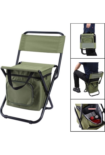 Zsykdy Depolama Çantası ve Backrest ve Isı Koruma Fonksiyonu ile Dış Mekan Katlanır Sandalye (Yurt Dışından) Zsykdy Depolama Çantası ve Backrest ve Isı Koruma Fonksiyonu ile Dış Mekan Katlanır Sandalye (Yurt Dışından)