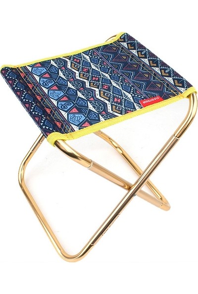 Cls 7075 Alüminyum Alaşım Balıkçı Sandalyesi Taşınabilir Kamp Tren Dışkısı, Boyut: 24.8X22.5X27CM (Okyanus) (Yurt Dışından)