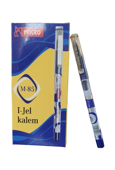 Mikro M-85 Jel Mürekkepli Tükenmez Kalem 12'li Paket Mavi Mikro M-85 Jel Mürekkepli Tükenmez Kalem 12'li Paket Mavi