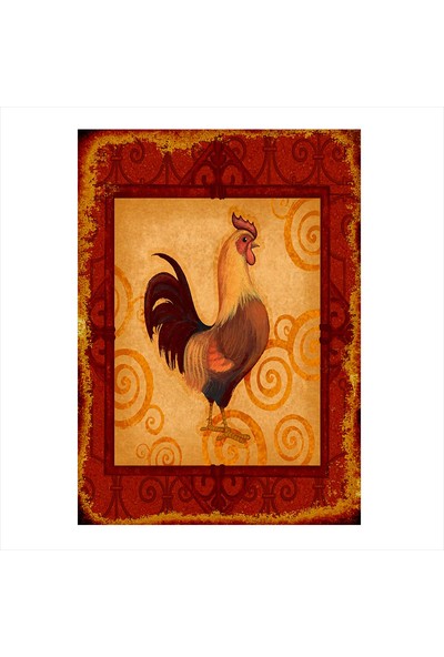 Tablomega Horoz Temalı Tasarım Mdf Tablo