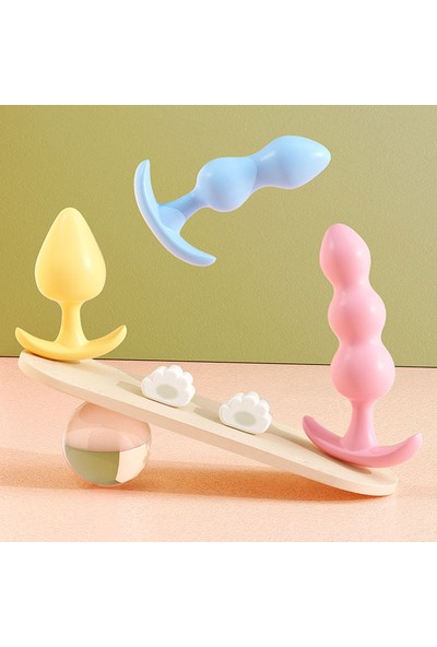 Joytoy Anal Tıpa Seti 3 Renkli Vajinal Anal Plug Anal Alıştırma Seti Silikon Anal Tıkaç Joytoy Anal Tıpa Seti 3 Renkli Vajinal Anal Plug Anal Alıştırma Seti Silikon Anal Tıkaç