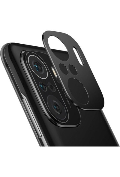 Microcase Xiaomi Mi 11I Kamera Lens Koruma Halkası - Kapalı Tasarım Siyah Microcase Xiaomi Mi 11I Kamera Lens Koruma Halkası - Kapalı Tasarım Siyah
